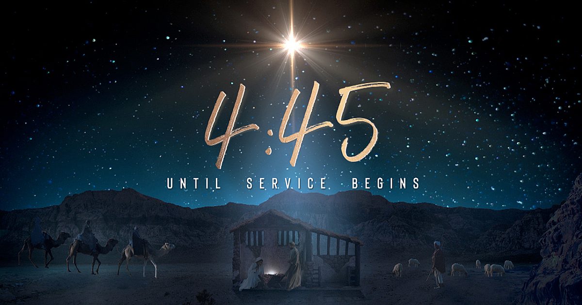 Starry Night Nativity Countdown